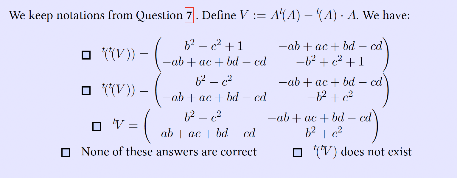 Solved Define A and B ﻿the following matrices. Define A and | Chegg.com