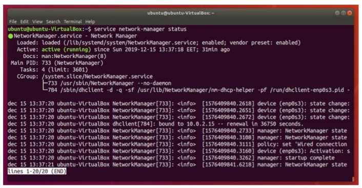 Solved ubuntu ubuntu-VirtualBox - File Edit View Search | Chegg.com