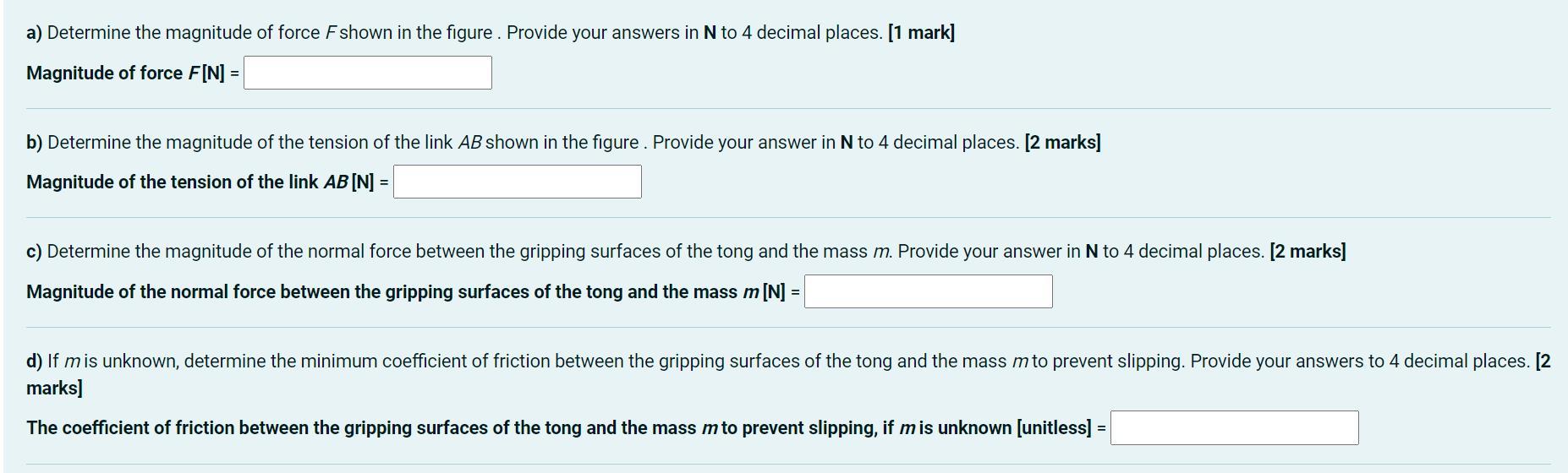 Solved ire P7 shows a tong with pin joints at A,B,C and D, | Chegg.com