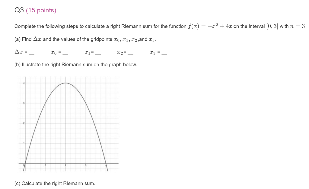 Solved Q3 (15 points) Complete the following steps to | Chegg.com