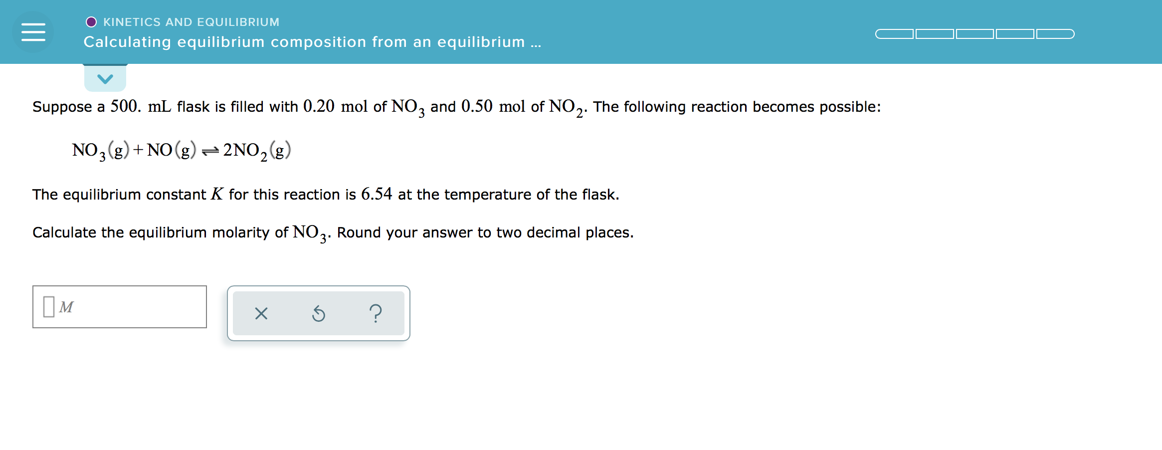 Solved O KINETICS AND EQUILIBRIUM Calculating equilibrium | Chegg.com