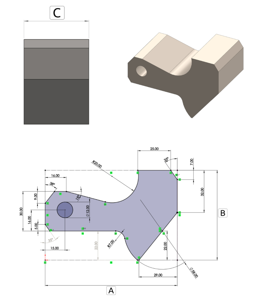 Solved SHOW ALL STEPS USE SOLIDWORKS AND ONLY SOLIDWORKS. | Chegg.com