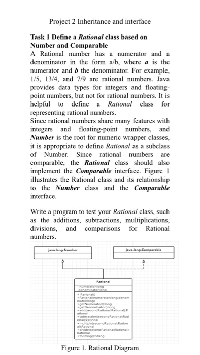 Solved Project 2 Inheritance And Interface Task 1 Define A 