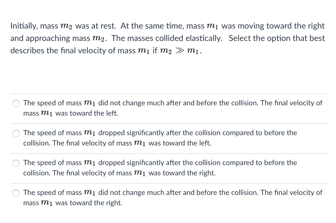 Solved Two identical masses moving with the same speed | Chegg.com