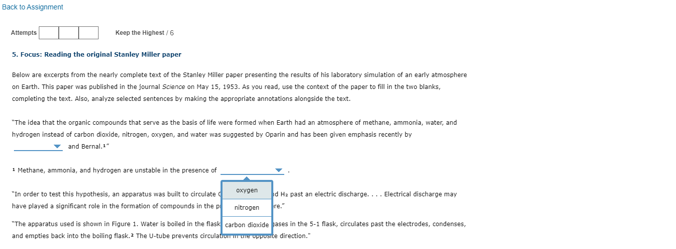 Solved Back to Assignment Attempts Keep the Highest / 6 5. | Chegg.com