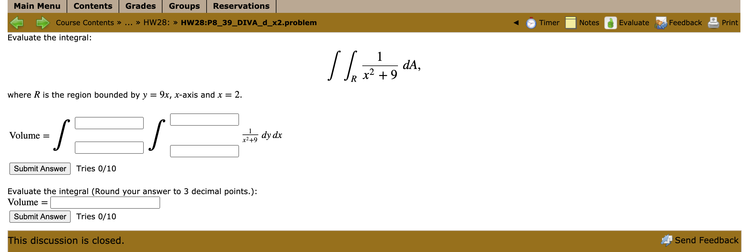 Solved Main Menu Contents Grades Groups Reservations Course | Chegg.com