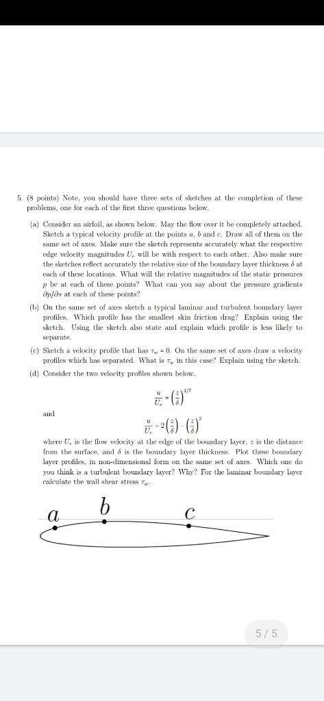 Solved 5. (8 points) Note, you should have three sets of | Chegg.com