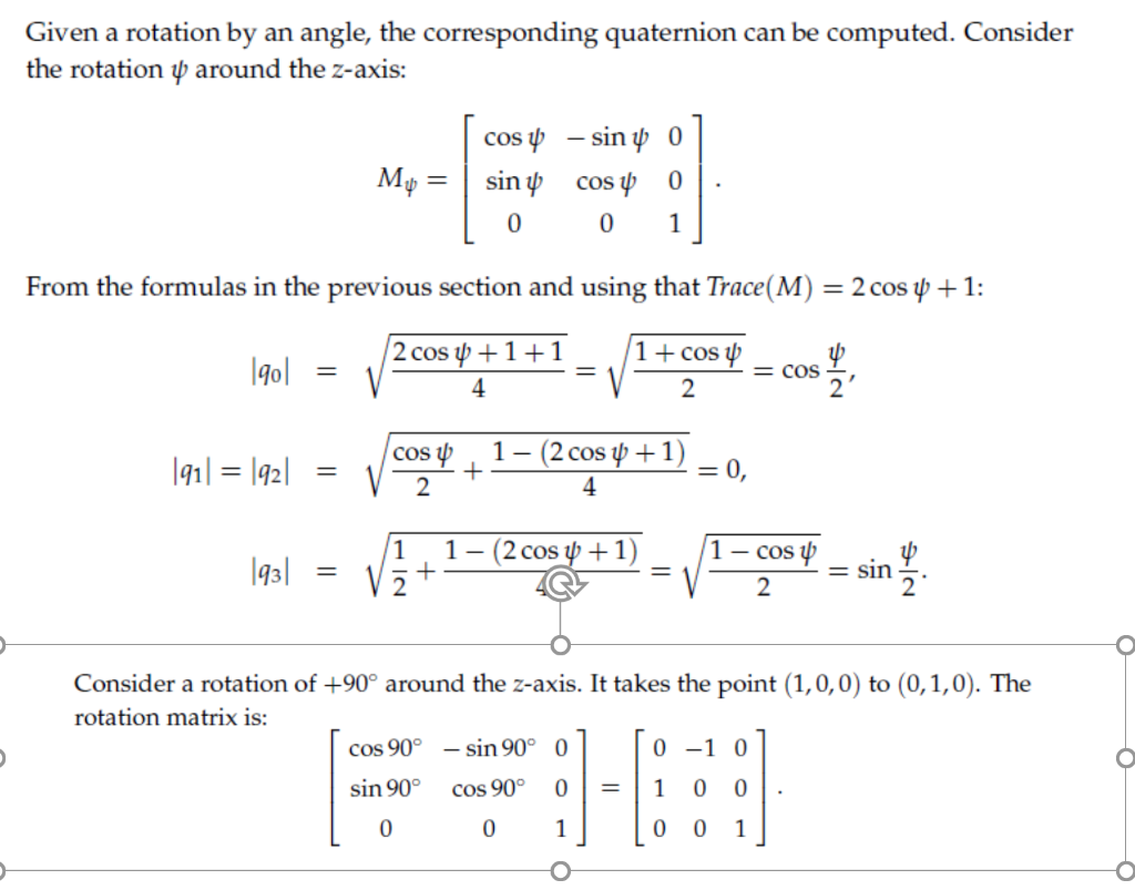 Solved Given a rotation by an angle, the corresponding | Chegg.com