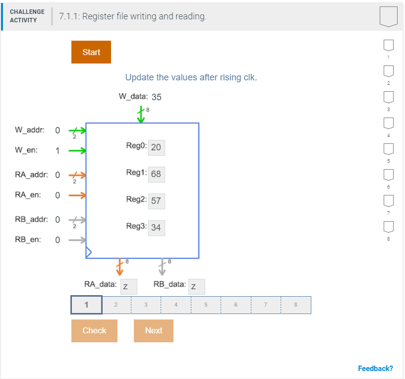 7.1.1: Register file writing and reading. How do i | Chegg.com