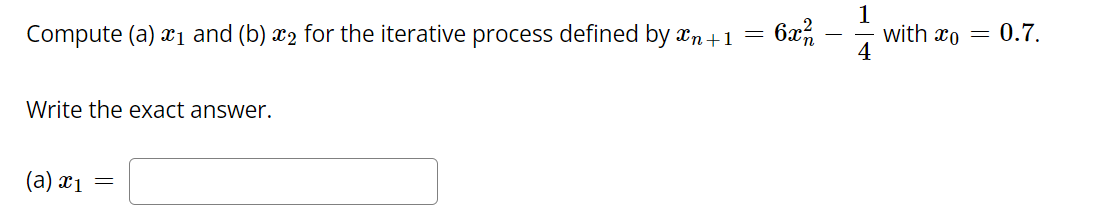 Solved Compute A X1 And B X2 For The Iterative Process 