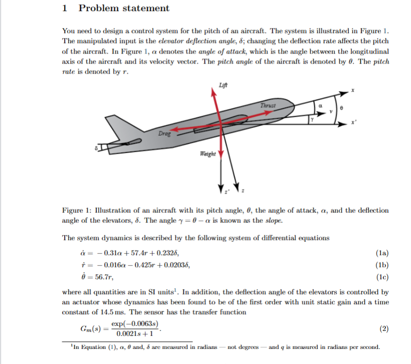 Solved 1 ﻿Problem statementYou need to ﻿design a control | Chegg.com