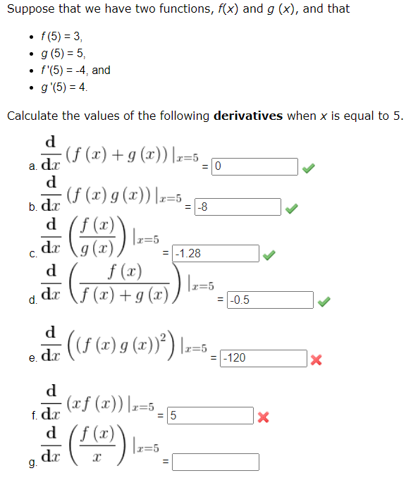 Solved Suppose that we have two functions, f(x) and g(x), | Chegg.com
