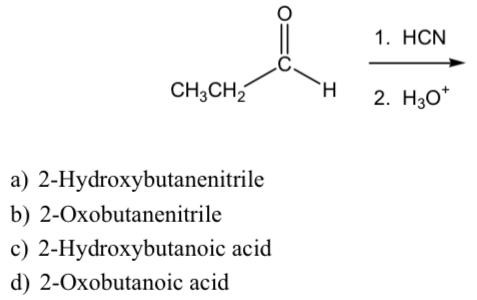 Solved 1. NH2NH2 H₃C CH2 CH3 2. "OH, heat a) Butan-2-one | Chegg.com