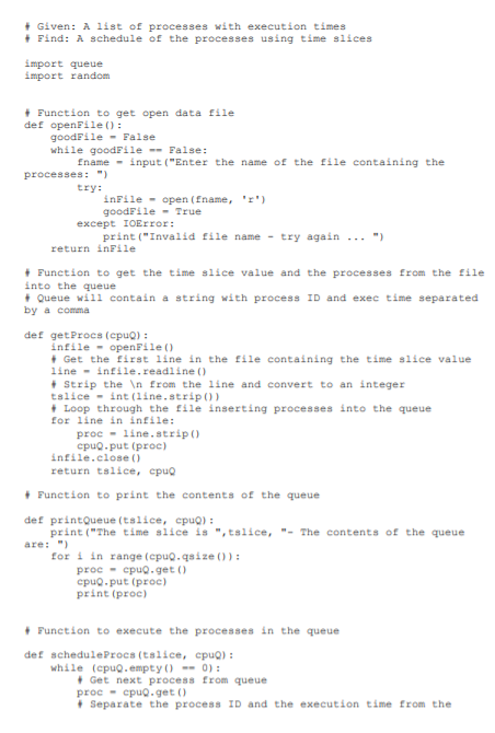 Solved CSC 110 - Homework 10 - Operating Systems In class we | Chegg.com