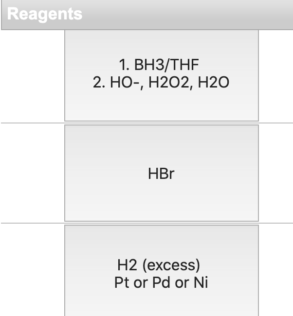 Solved Target Product CHZ H2C CH3 Reactants н,С— CH3 нас | Chegg.com