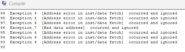 Solved end: syscall sw $tθ,θ($aθ) li $v0,10It Console | Chegg.com
