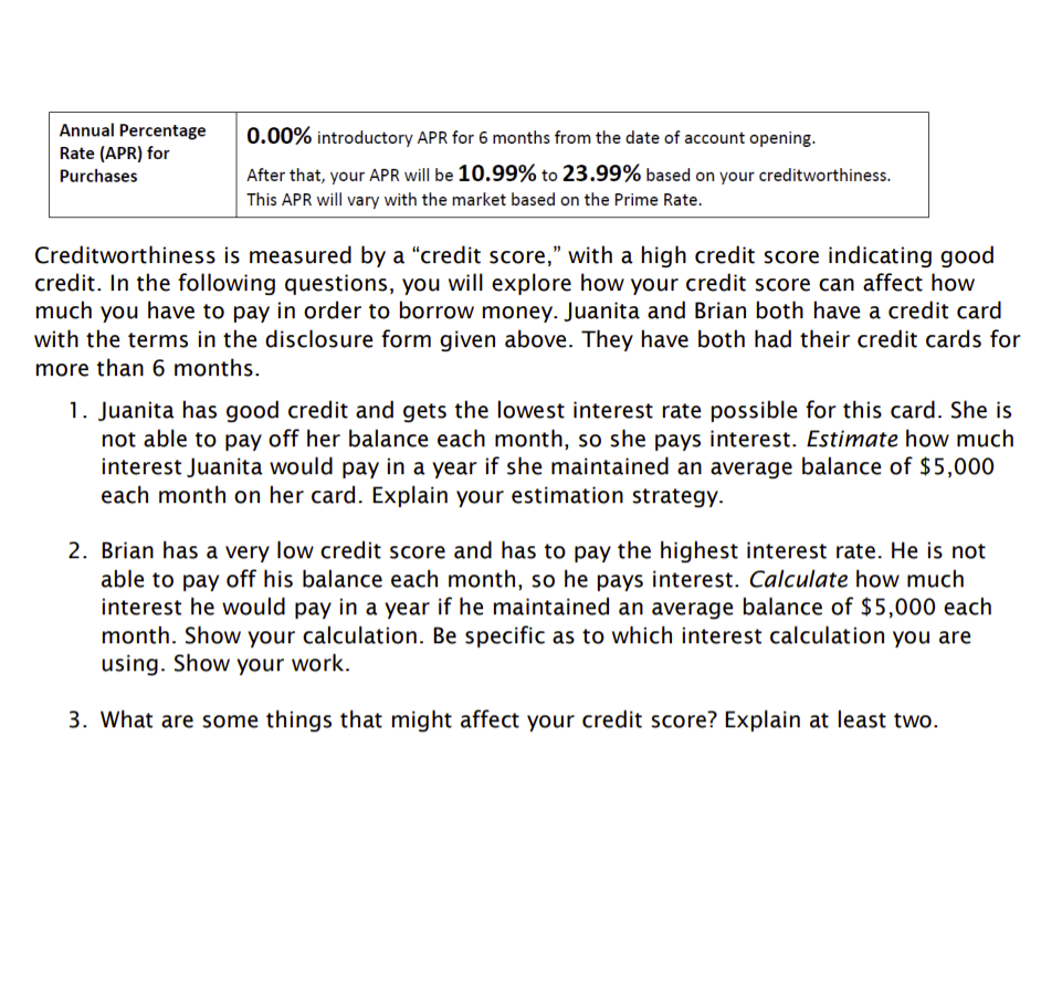 0.00% introductory APR for 6 months from the date of | Chegg.com