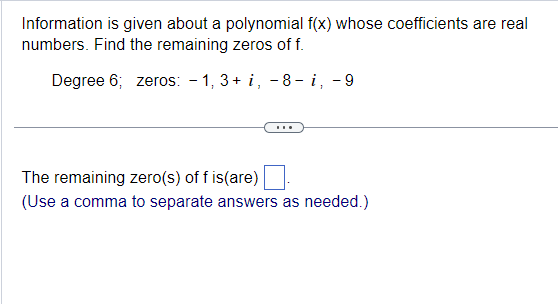 Solved Information is given about a polynomial f(x) whose | Chegg.com