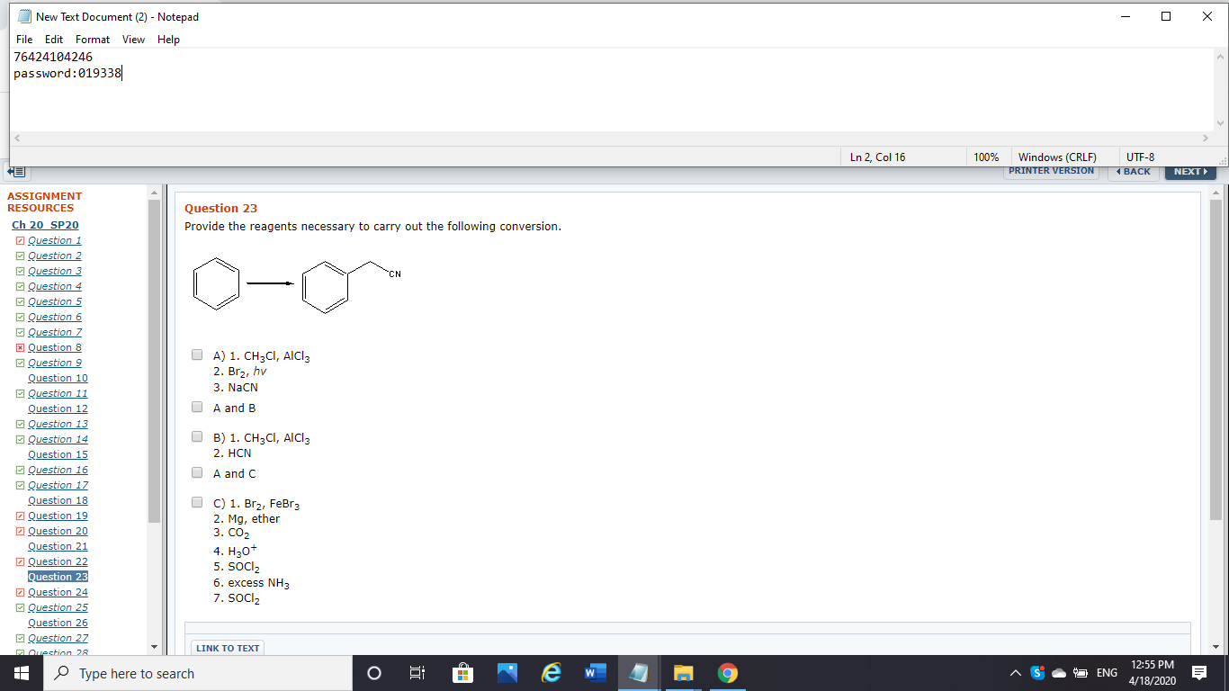 Solved - O X New Text Document (2) - Notepad File Edit | Chegg.com