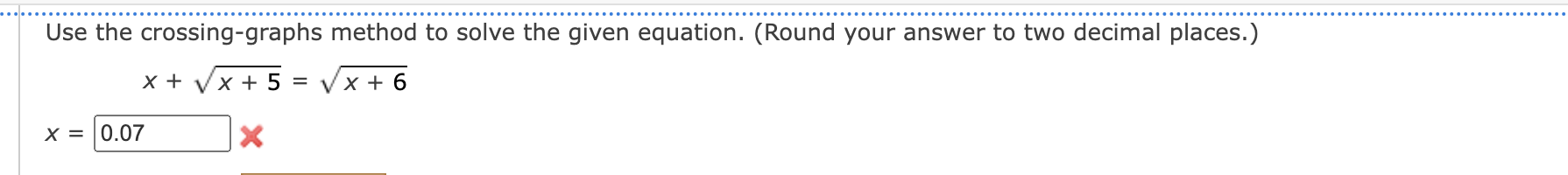 Solved Use the crossing-graphs method to solve the given | Chegg.com