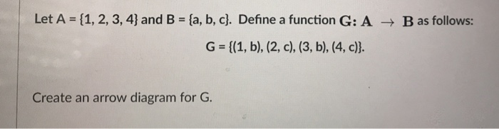 Solved Let A = {1, 2, 3, 4} and B = {a, b, c}. Define a | Chegg.com