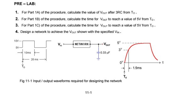 Solved PRE-LAB: 1. For Part 1A) of the procedure, calculate | Chegg.com