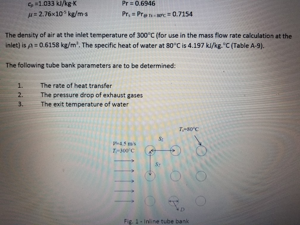 Solved Problem Water is preheated by exhaust gases in an | Chegg.com