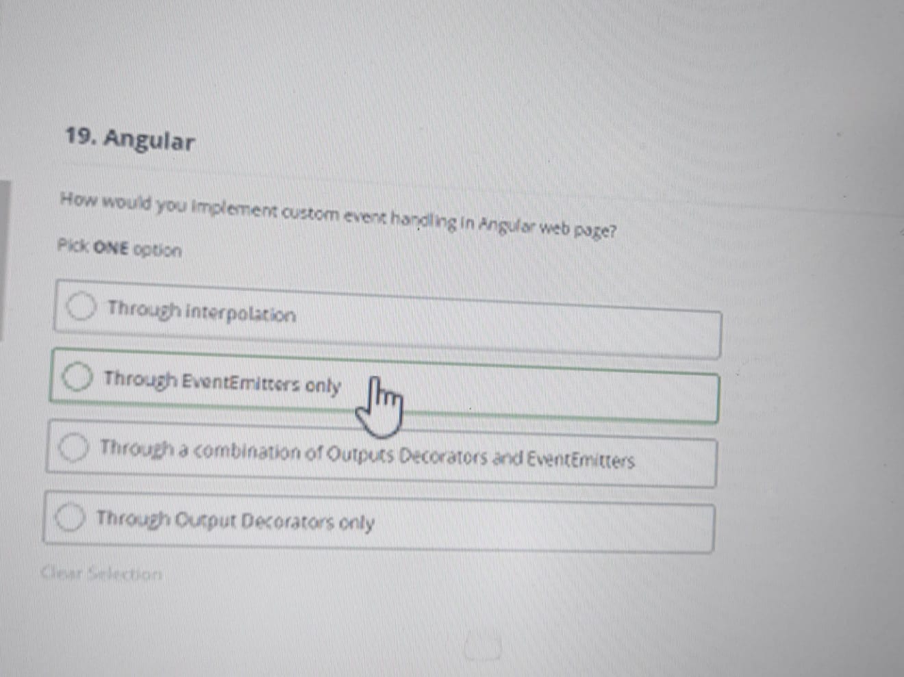 Solved AngularHow would you implement custom event hapeling | Chegg.com