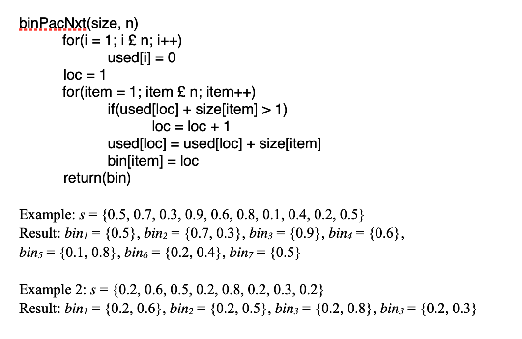 Solved 4. Another technique for bin packing is worst fit, | Chegg.com