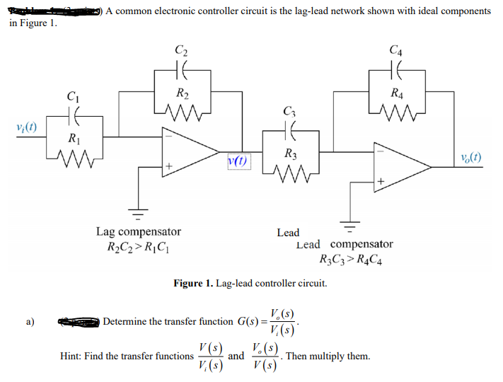 Solved A common electronic controller circuit is the | Chegg.com