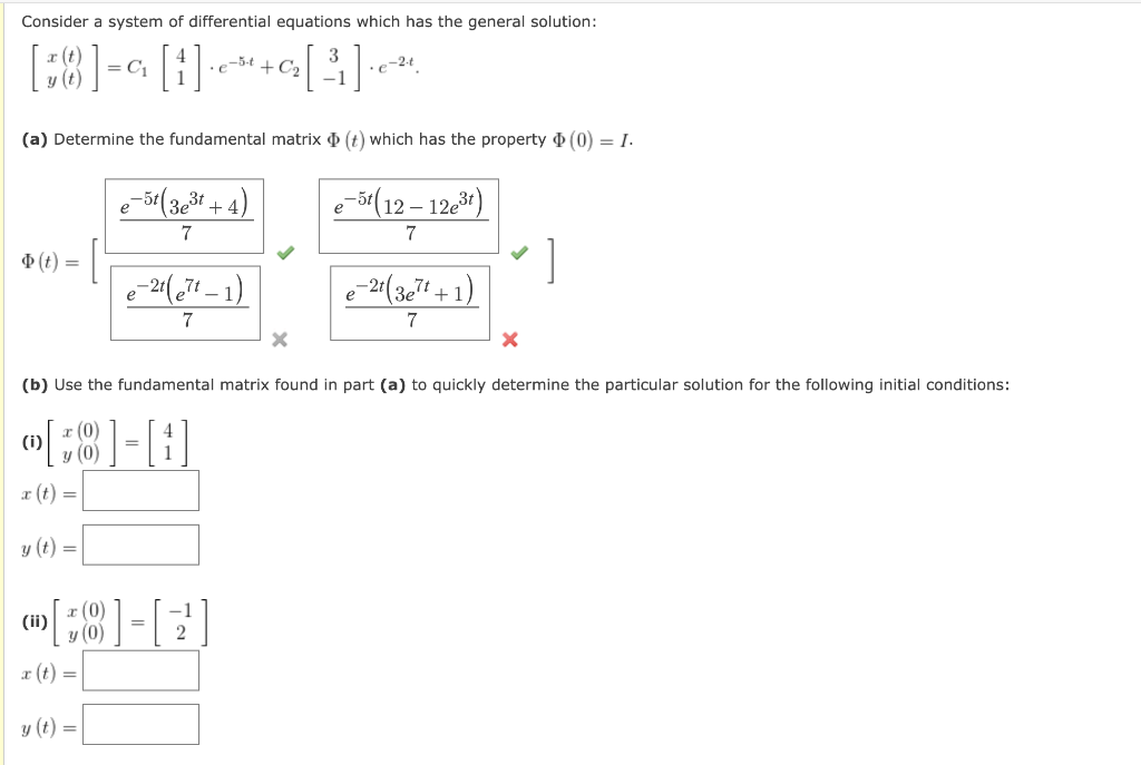 Solved Consider a system of differential equations which has | Chegg.com