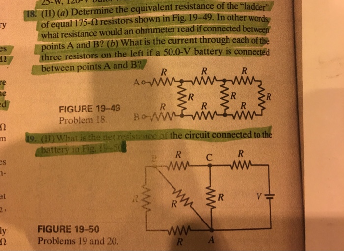 Solved II a Determine The Equivalent Resistance Of The Chegg