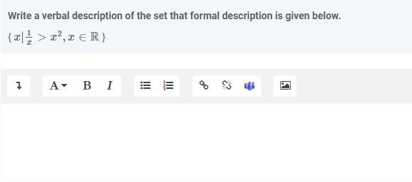 Solved Write a verbal description of the set that formal | Chegg.com