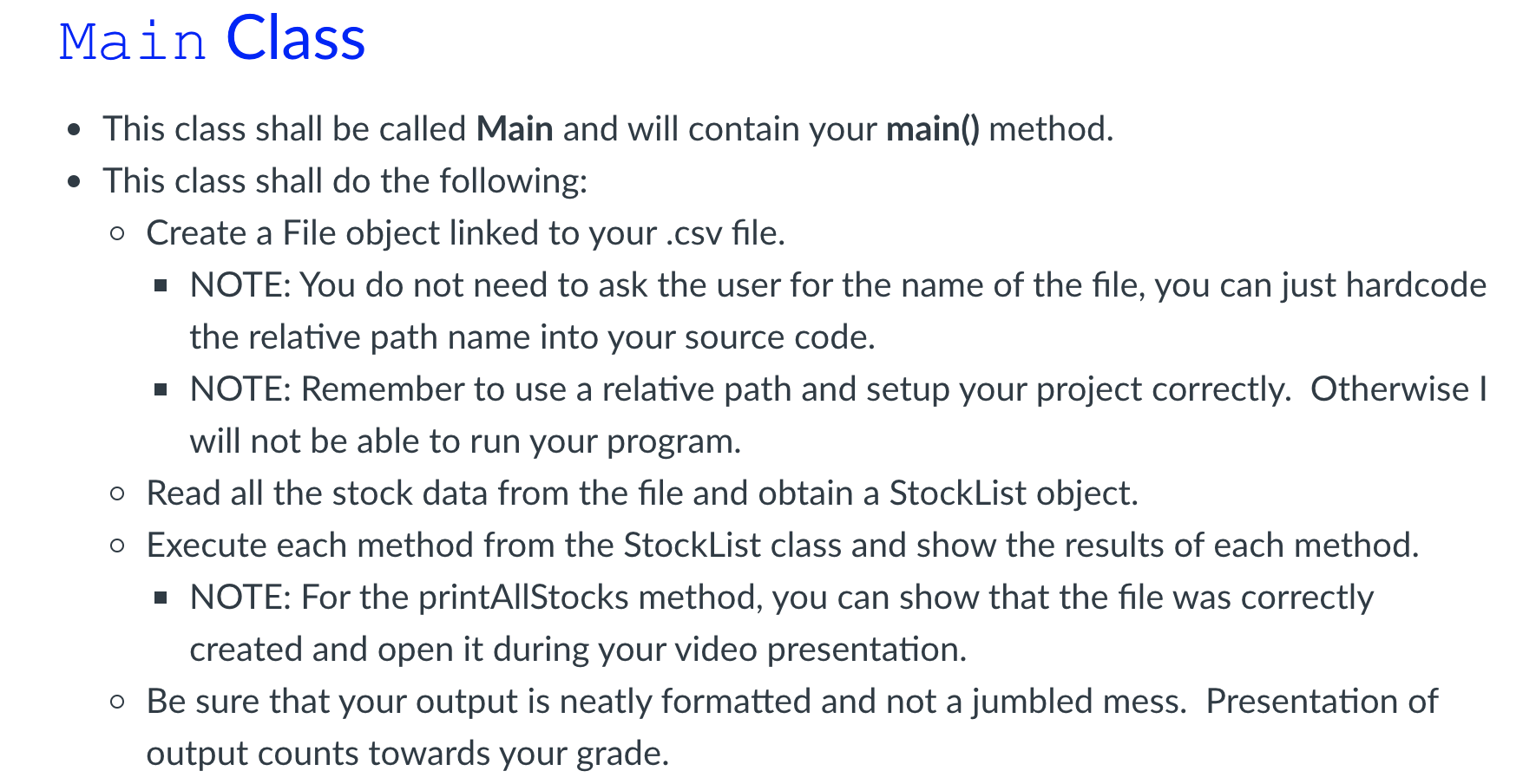 Solved Project Setup and Structure • Create a new java | Chegg.com