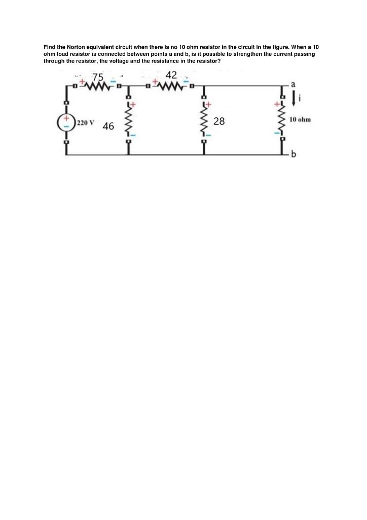 Solved Find The Norton Equivalent Circuit When There Is No