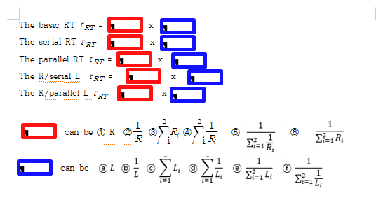 Solved X The basic RT TRT- The serial RT TRT = The parallel | Chegg.com