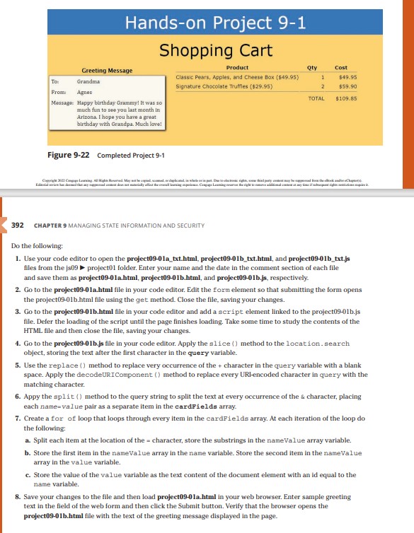 Figure 9-22 Completed Project 9-1 392 CHAPTER 9 | Chegg.com