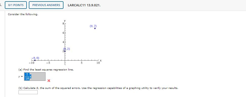 Solved 7. 01 POINTS || PREVIOUS ANSWERS LARCALC11 13.9.027. | Chegg.com