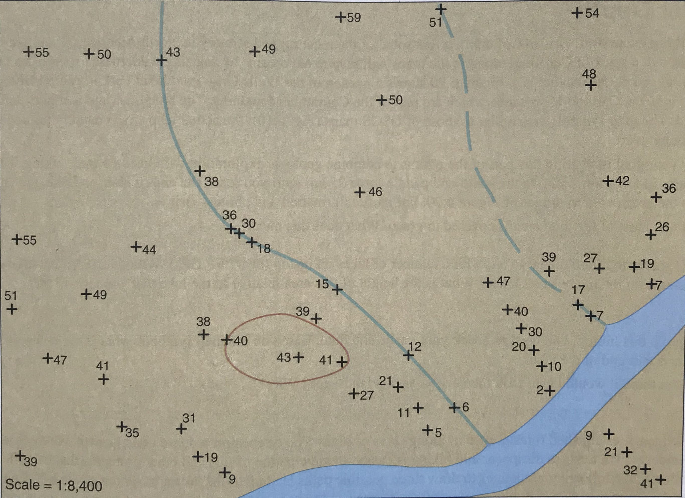 Solved B. Drawing a Topo Map Use the following a point plot | Chegg.com