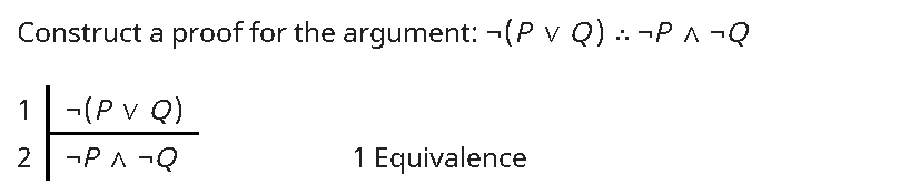 Solved Construct a proof (not a truth table) using | Chegg.com
