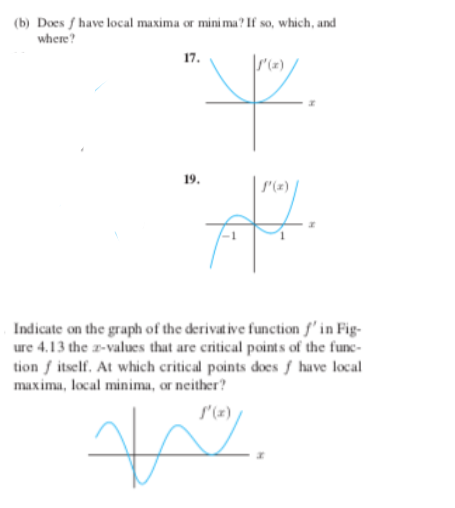 Solved (b) Does have local maxima or minima? If so, which, | Chegg.com