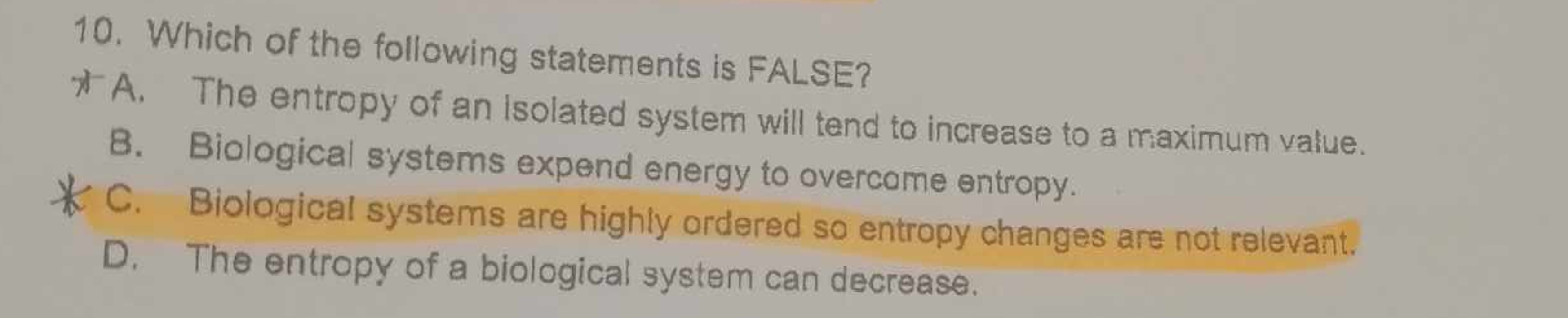 Solved Which of the following statements is FALSE?A. ﻿The | Chegg.com