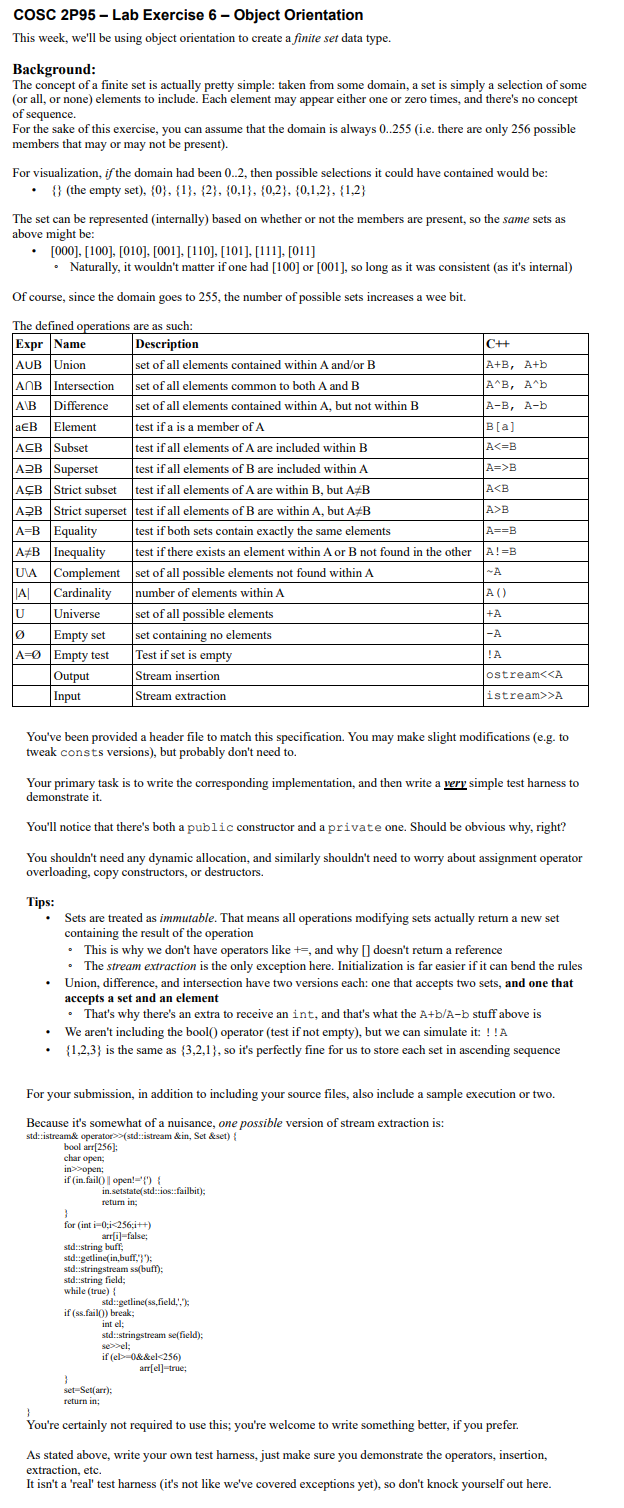 Solved X Set.h х Set.cpp class Set { private: bool elements | Chegg.com