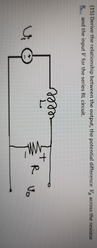 Solved (15) Derive the relationship between the output, the | Chegg.com