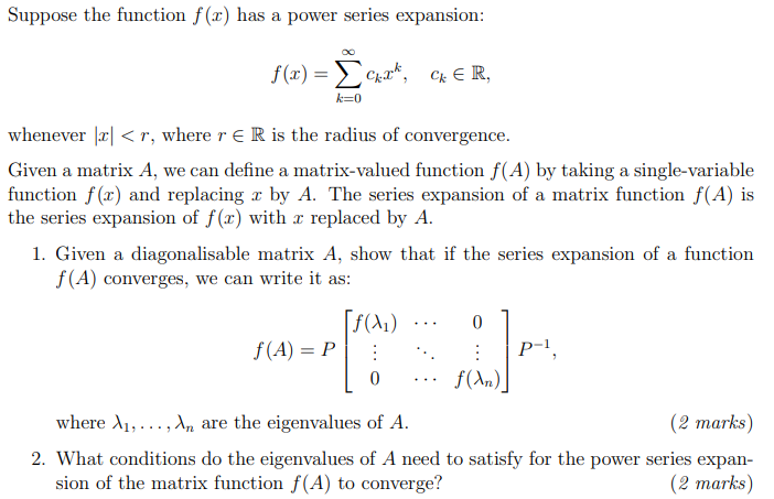 Solved Suppose the function f(x) ﻿has a power series | Chegg.com