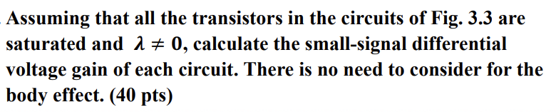 Solved Assuming that all the transistors in the circuits of | Chegg.com