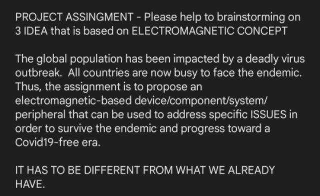 Solved PROJECT ASSINGMENT - Please help to brainstorming on | Chegg.com
