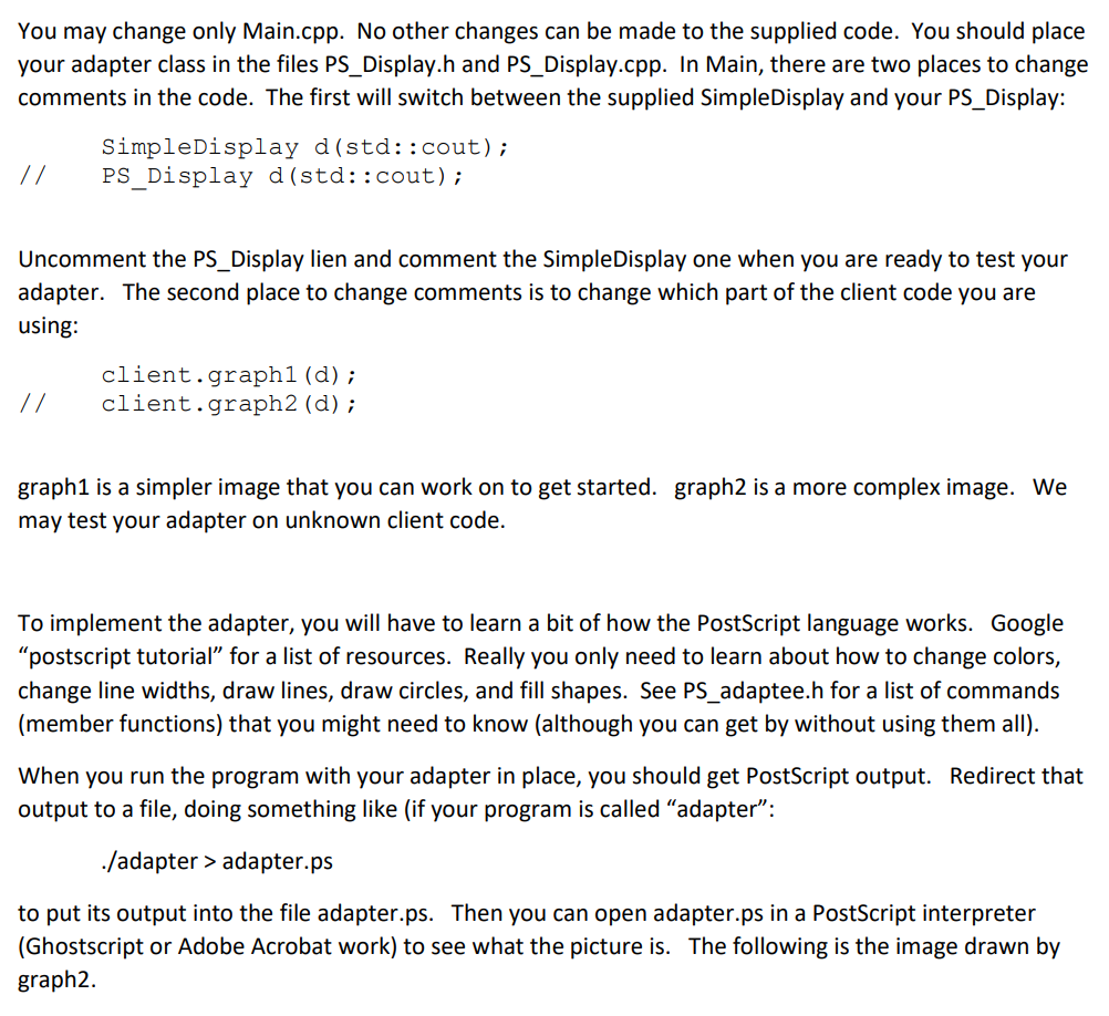 You are to write an Adapter class within a small | Chegg.com