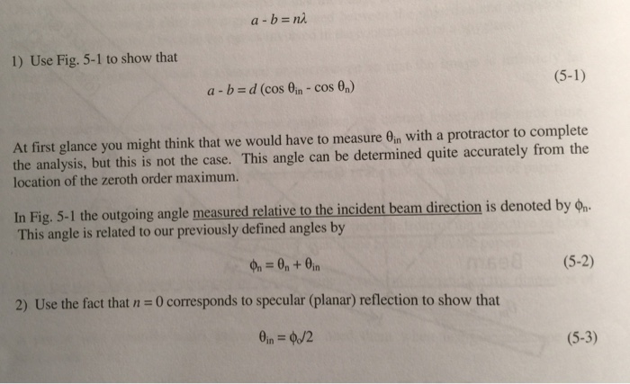 Solved 0 Beam in Fig. 5-1. The geometry for the maxima of a | Chegg.com