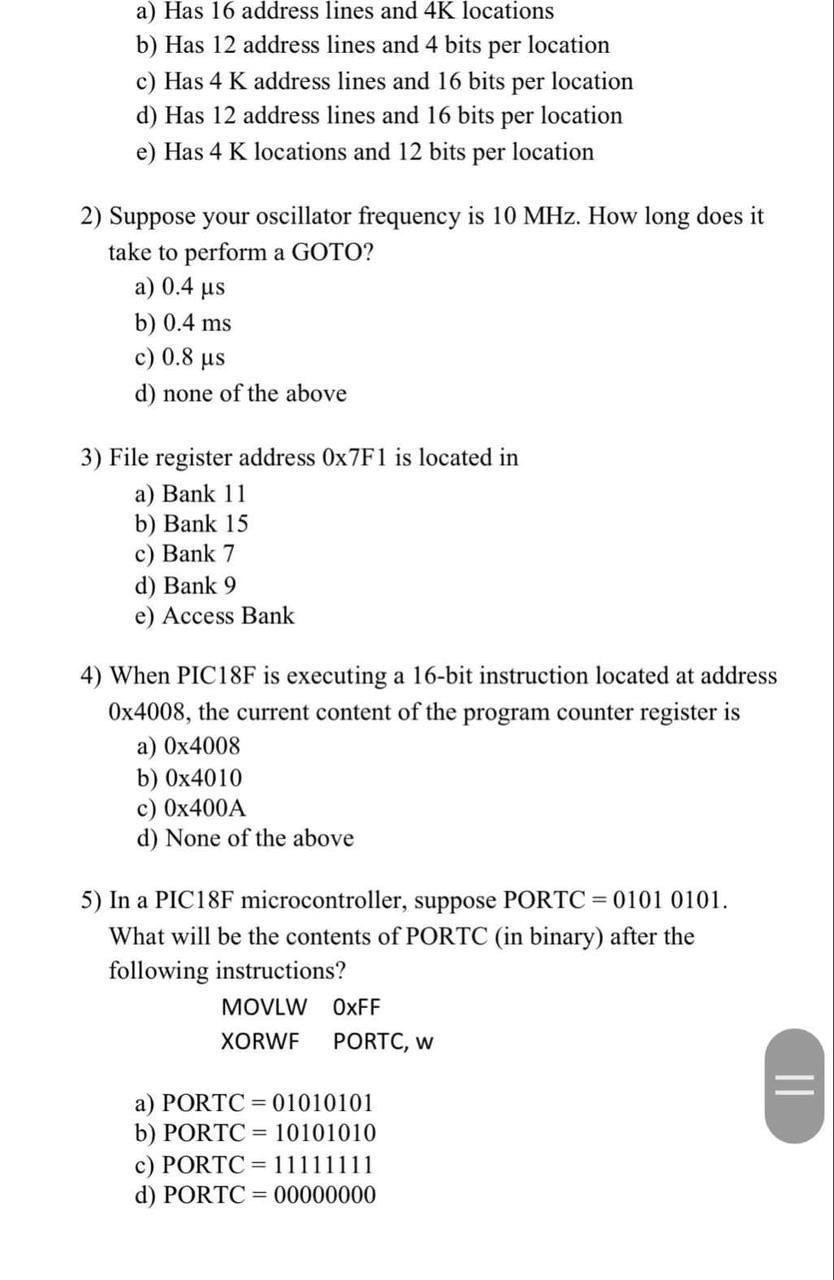 Solved Problem \#6 (10 points) Multiple Choice Questions (3 | Chegg.com Solved Problem \#6 (10 points) Multiple Choice Questions (3 | Chegg.com